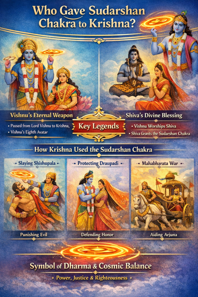 Who Gave Sudarshan Chakra to Krishna? The Divine Story Behind the ...