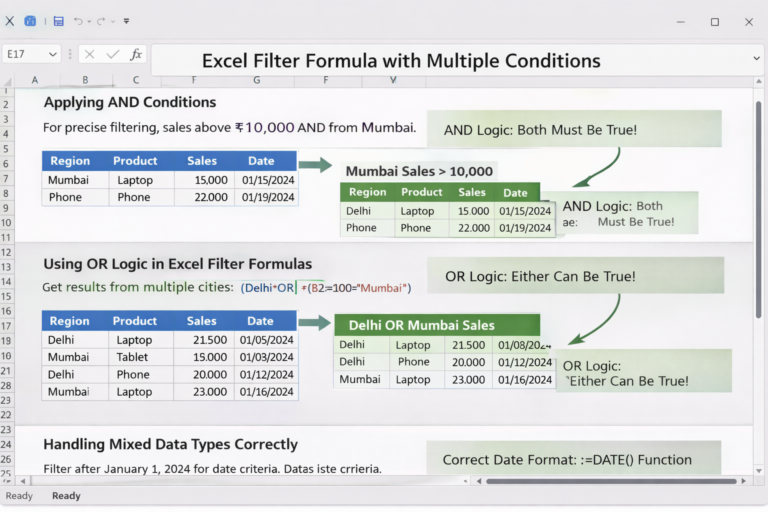 Excel Filter Formula: A Complete Guide to Smart Data Filtering in Excel ...